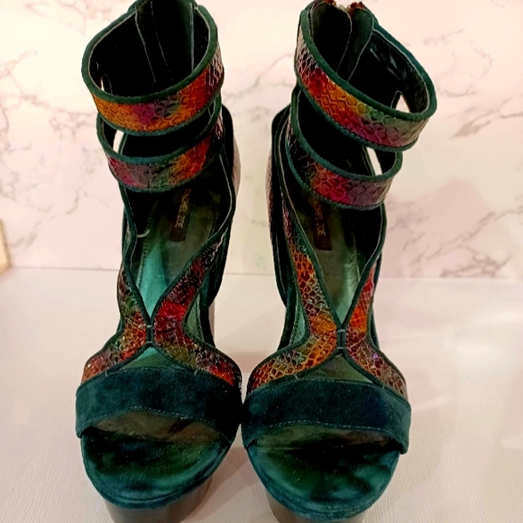 Rachel Zoe | Shoes | Rachel Zoe Snake Skin Platform Shoes | Poshmark